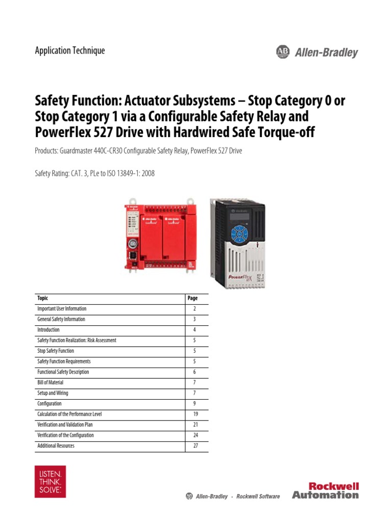 Functional Safety Description | PDF | Relay | Automation