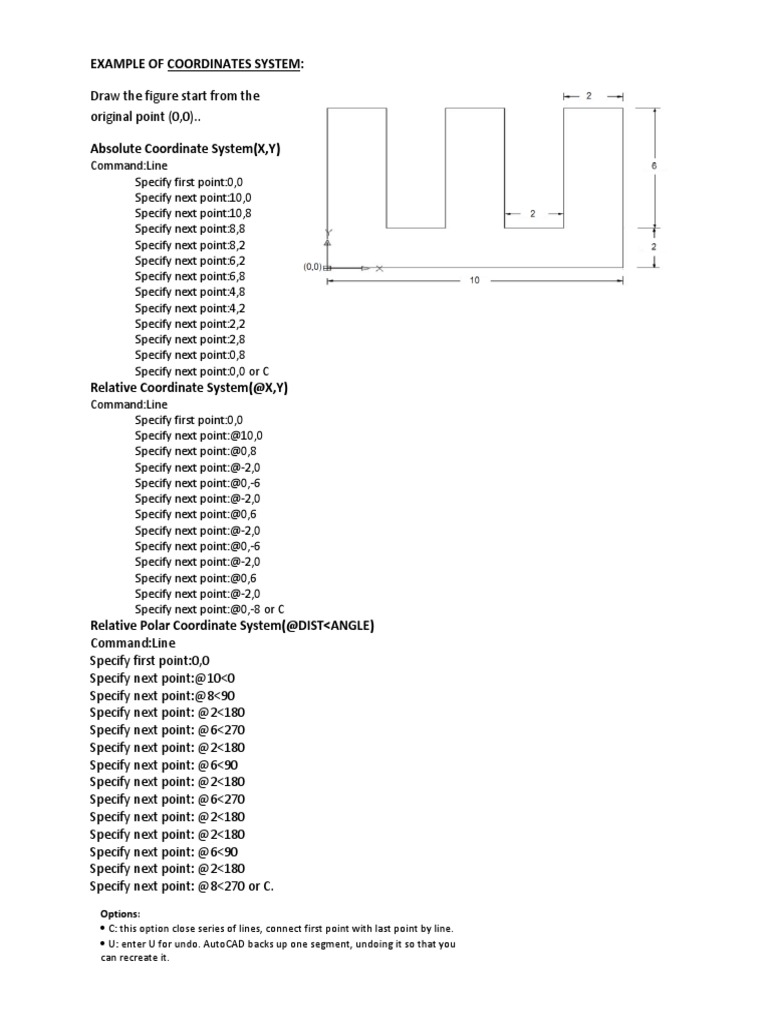 Coordinate Systems in AutoCAD Explained | PDF | Teaching Methods ...