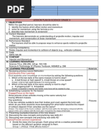 Lesson Plan in Science Grade 9 COT 4 With Indicators | PDF | Projectiles | Acceleration