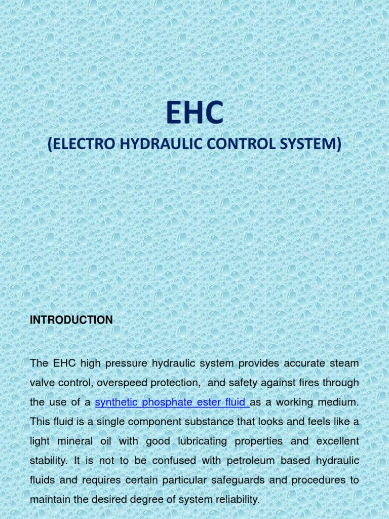 EHC - Final | PDF | Valve | Servomechanism