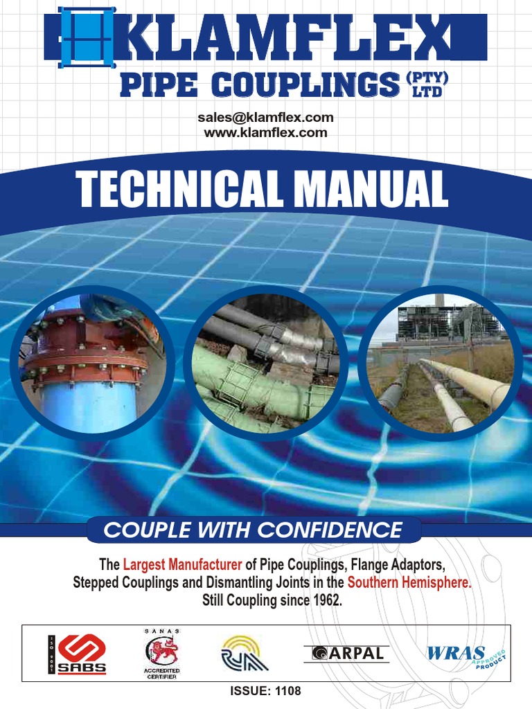 Klamflex Technical Data | PDF | Pipe (Fluid Conveyance) | Galvanization