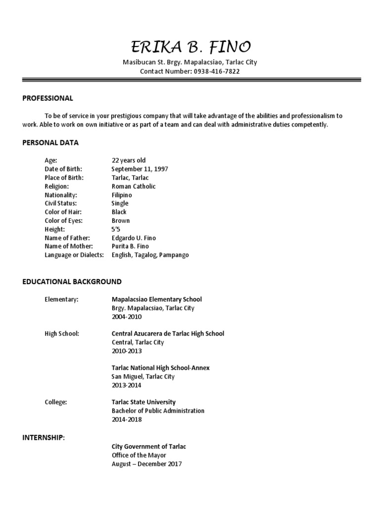 Erika Resume New | PDF | Microsoft Office | Communication