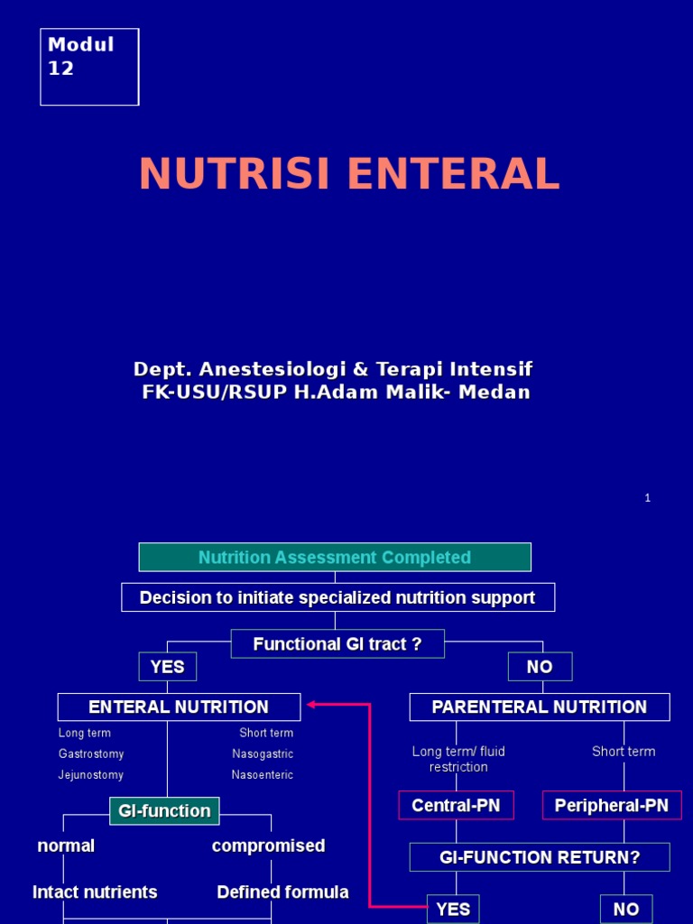 Nutrisi Enteral | PDF | Dietary Fiber | Diet & Nutrition
