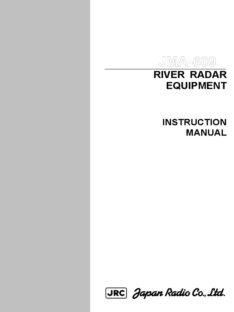 River Radar Equipment: Instruction Manual | PDF | Radar | Computer Monitor