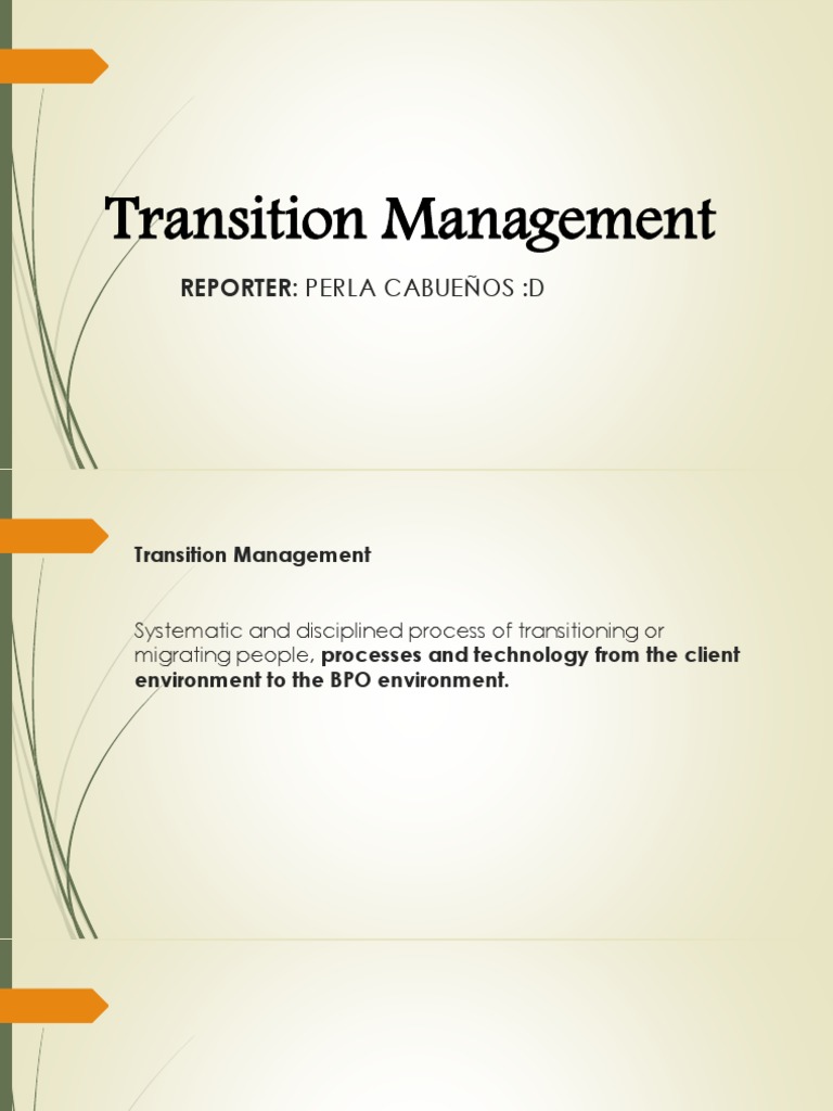 BPO Transition Management Guide | PDF | Business Process Outsourcing ...