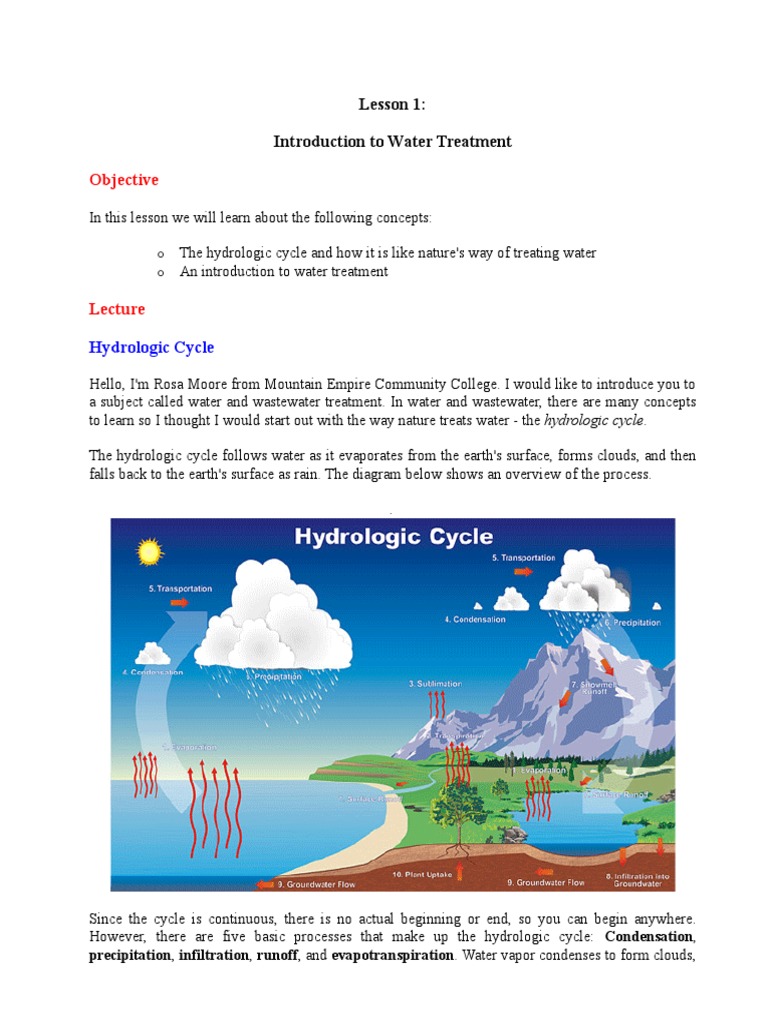 Introduction To Water Treatment | PDF | Water Purification | Sewage ...