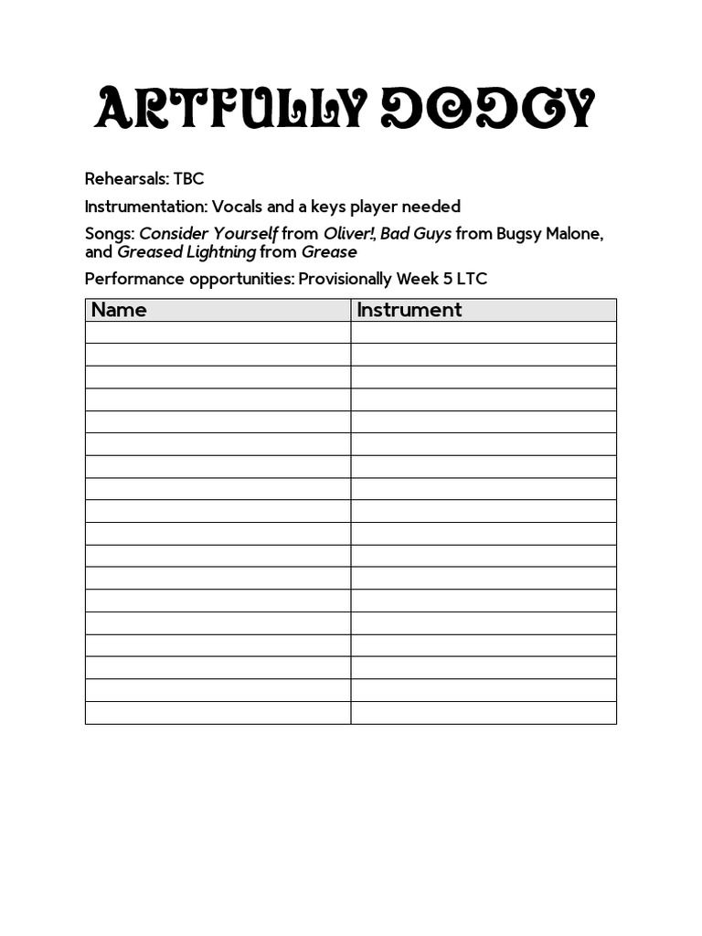 Artfully Dodgy | PDF