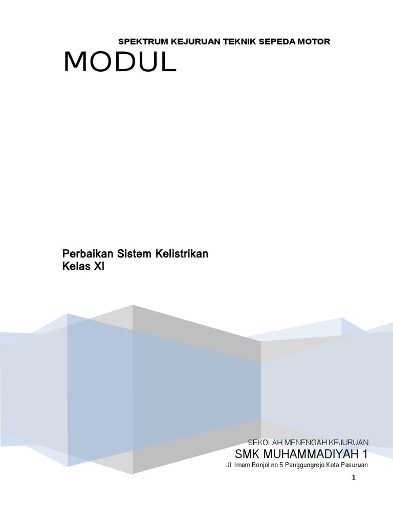 Modul Kelistrikan TBSM | PDF | Teknologi & Rekayasa