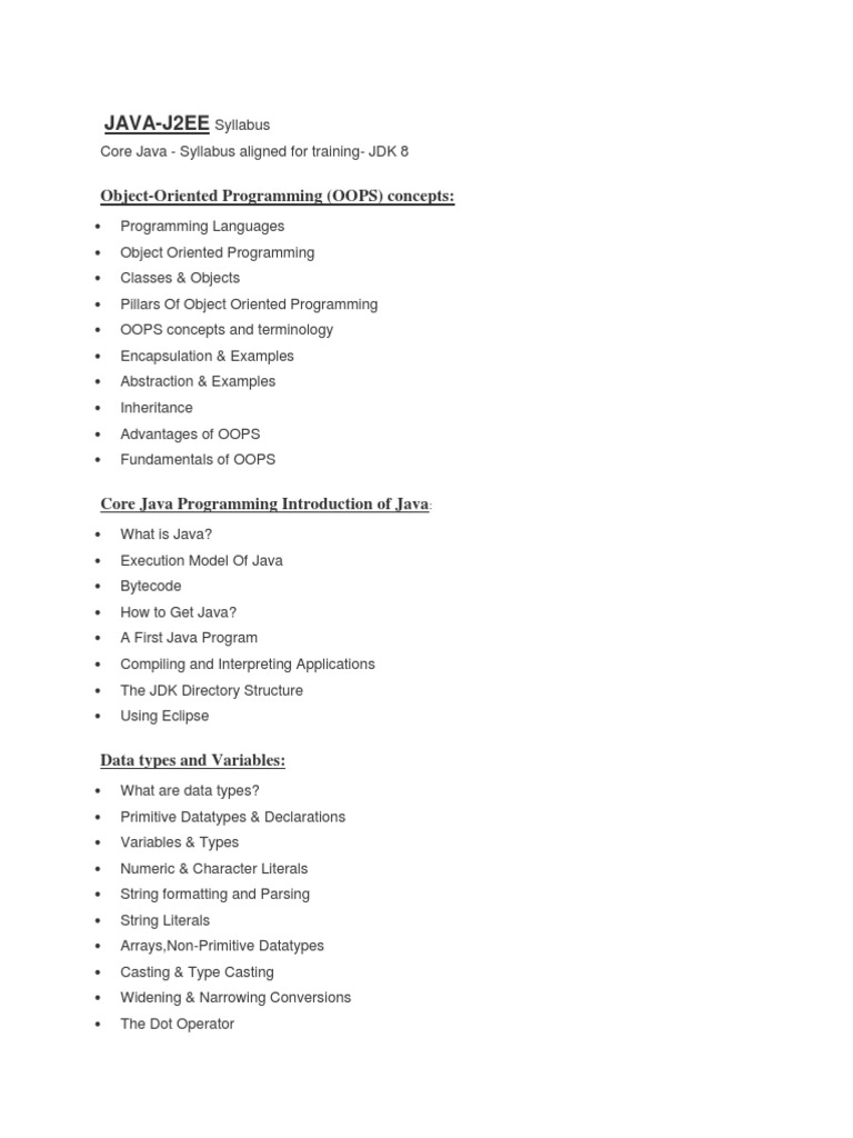 Java J2ee Object Oriented Programming Oops Concepts Pdf Method Computer Programming 1481