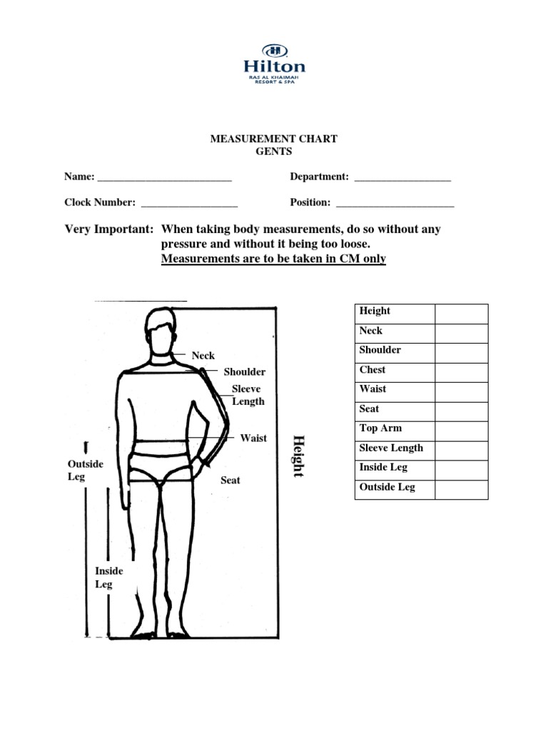 Uniform Measurement ChartM | PDF