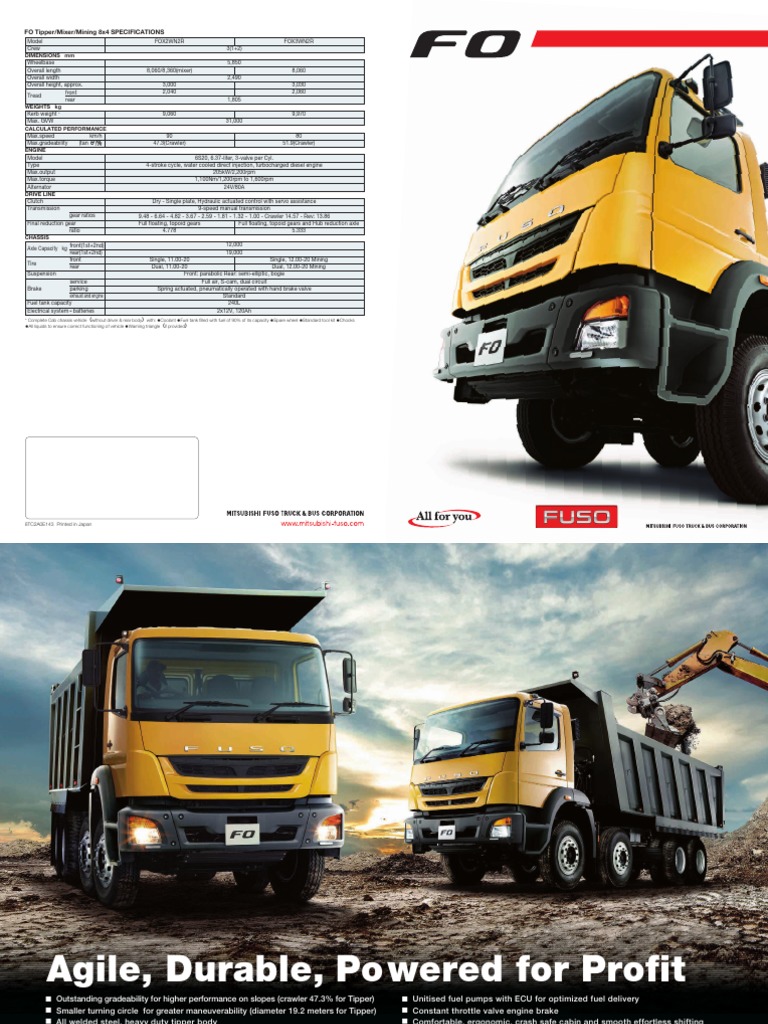 Fuso FO | PDF | Transmission (Mechanics) | Truck