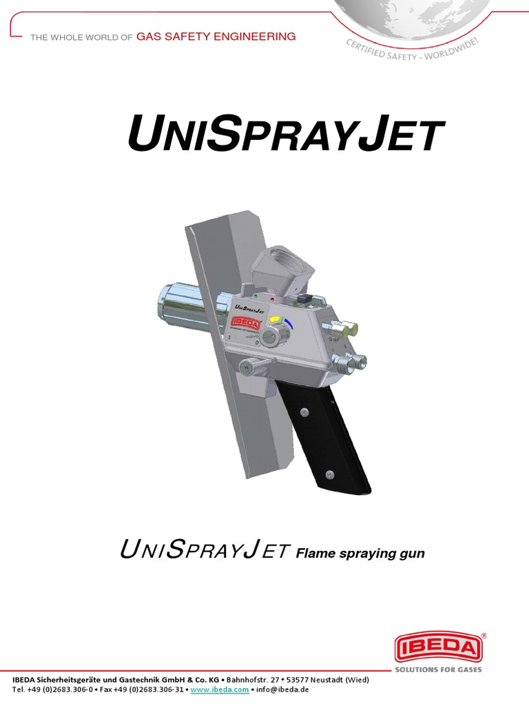 Flame Spraying Gun Uni Spray Jet | PDF | Materials | Industrial Processes