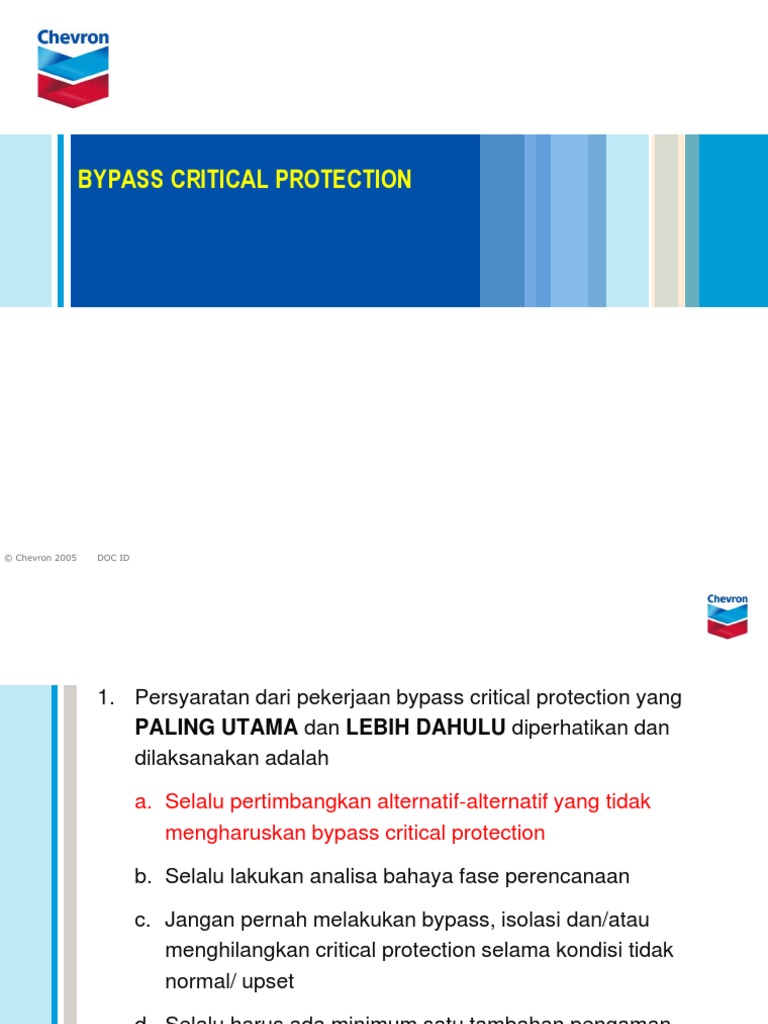 B - Bypass Critical Protection | PDF