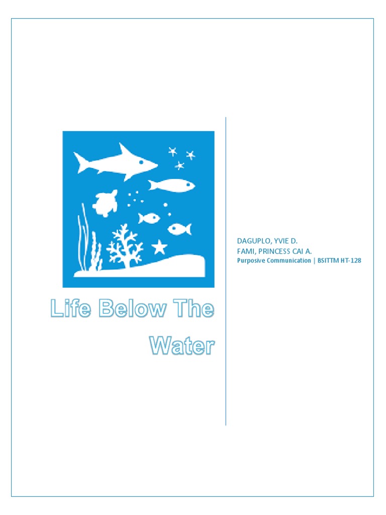 Life Below The Water Paper | PDF | Sea | Climate Change