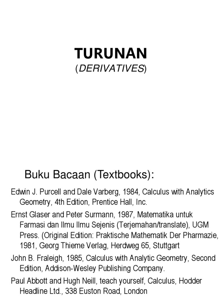 Derivatives | PDF | Variable (Mathematics) | Derivative