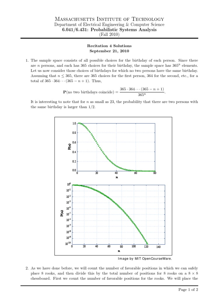 Massachusetts Institute of Technology | PDF | Mathematical Concepts ...