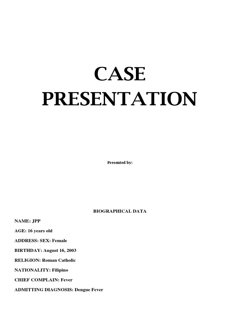 CAse Pres | Download Free PDF | Virus | Medical Specialties
