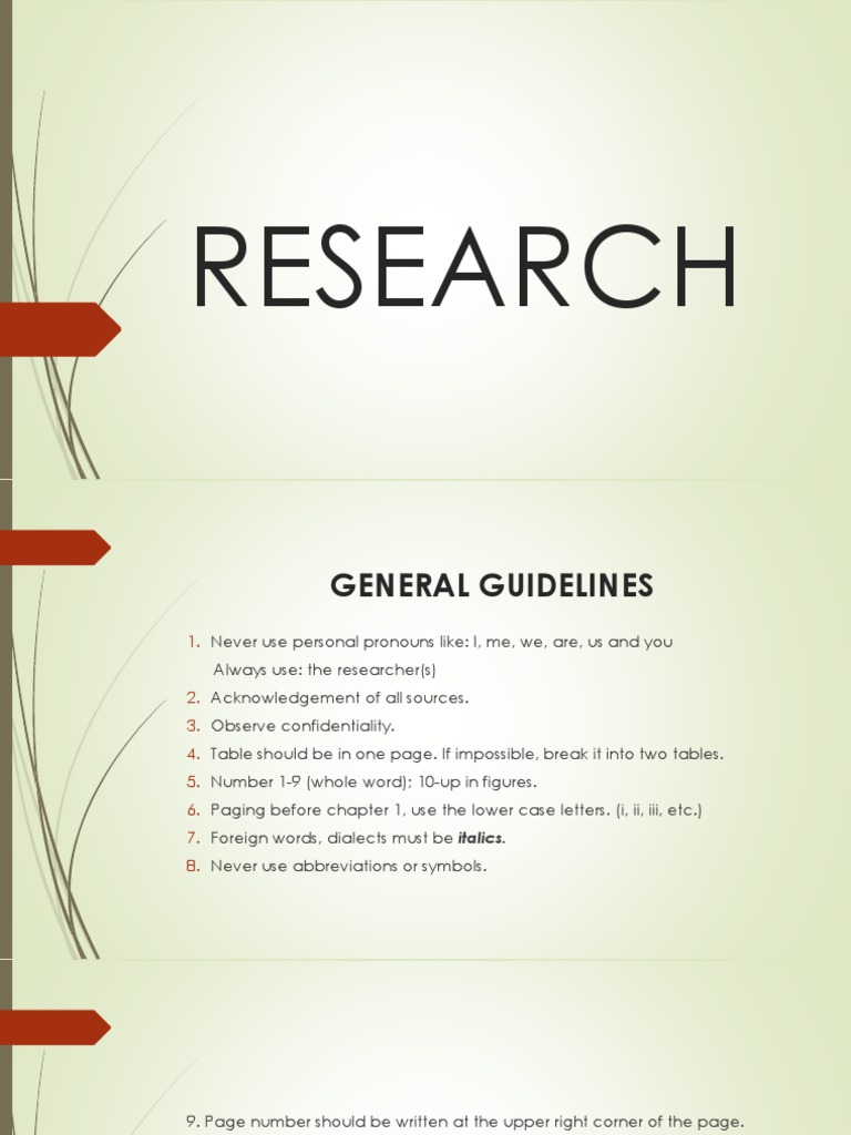 Research Guidelines for Grade 10 Students | PDF | Qualitative Research ...