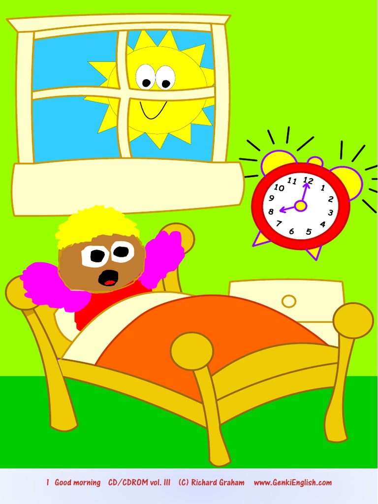 GENKI Good Morning Flashcards - Greetings A 4 | PDF