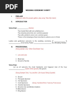 Baptist Wedding Ceremony Script With Sermon 3 | PDF | Religious Belief ...