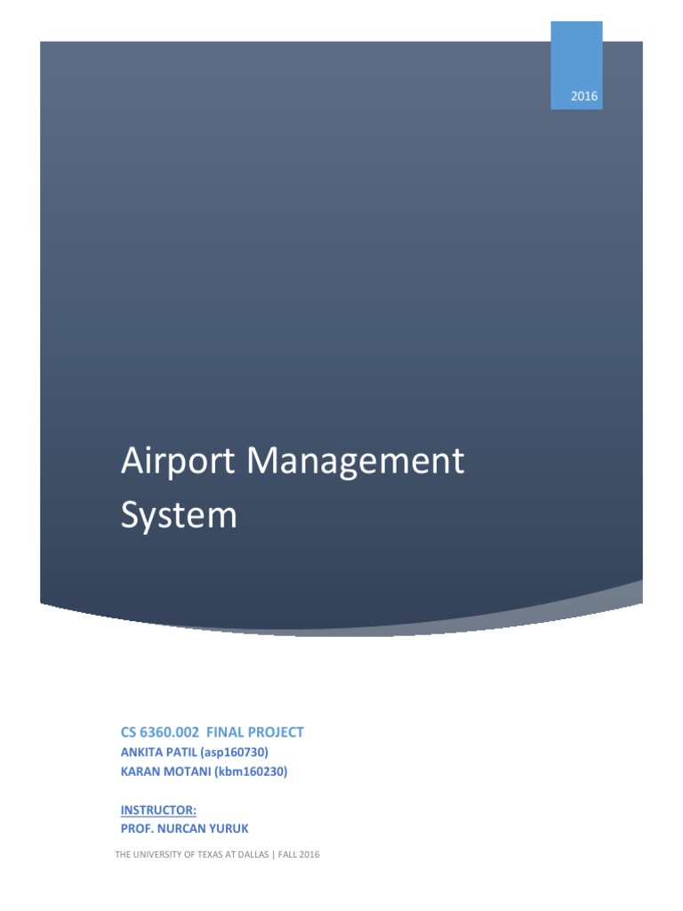 Report Airport Management System | PDF | Ticket (Admission) | Airport