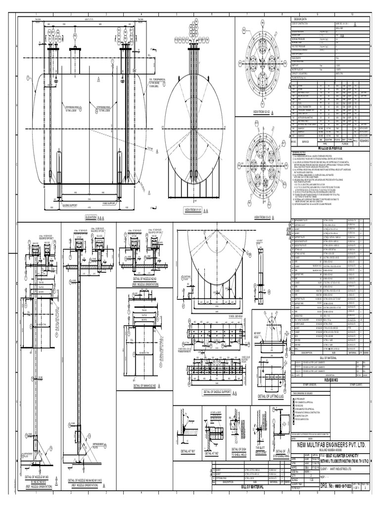 Peso Tank Fabrication DWG | PDF | Welding | Construction