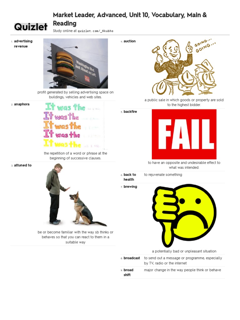 Unit 10 - Market Leader Advanced | PDF | Websites | Internet