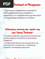 Mga Suliraning Teritoryal at Hangganan | PDF
