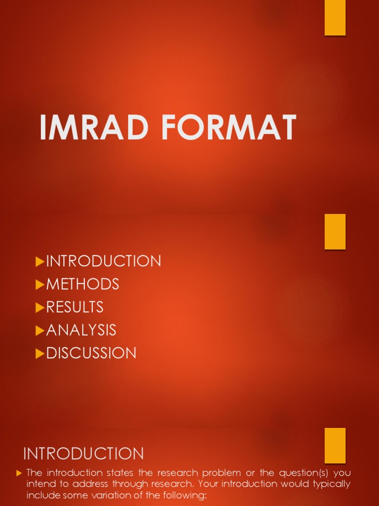 Imrad Format | PDF | Focus Group | Interview