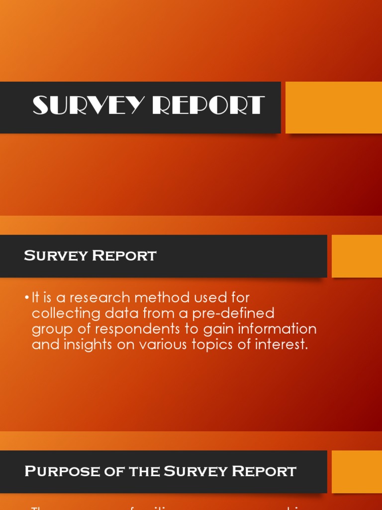 Survey Report | PDF | Survey Methodology | Evaluation Methods