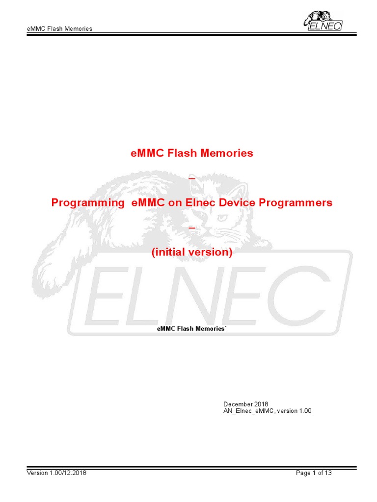 An Elnec Emmc | PDF | Booting | Flash Memory