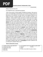 Comprensión Lectora: Fútbol para Primaria | PDF | Asociación de Futbol ...