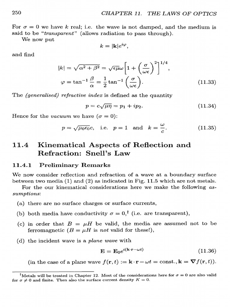 Laws of Optics: Reflection and Refraction | PDF