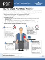 Home Blood Pressure Diary | PDF | Blood Pressure | Hypertension