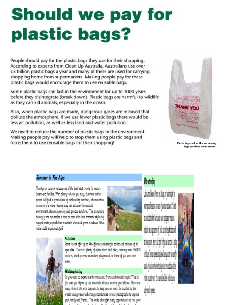 Awareness on Avoiding Plastic Bags | PDF