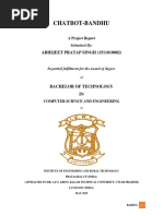 Chatbot Project Report | PDF | Computers