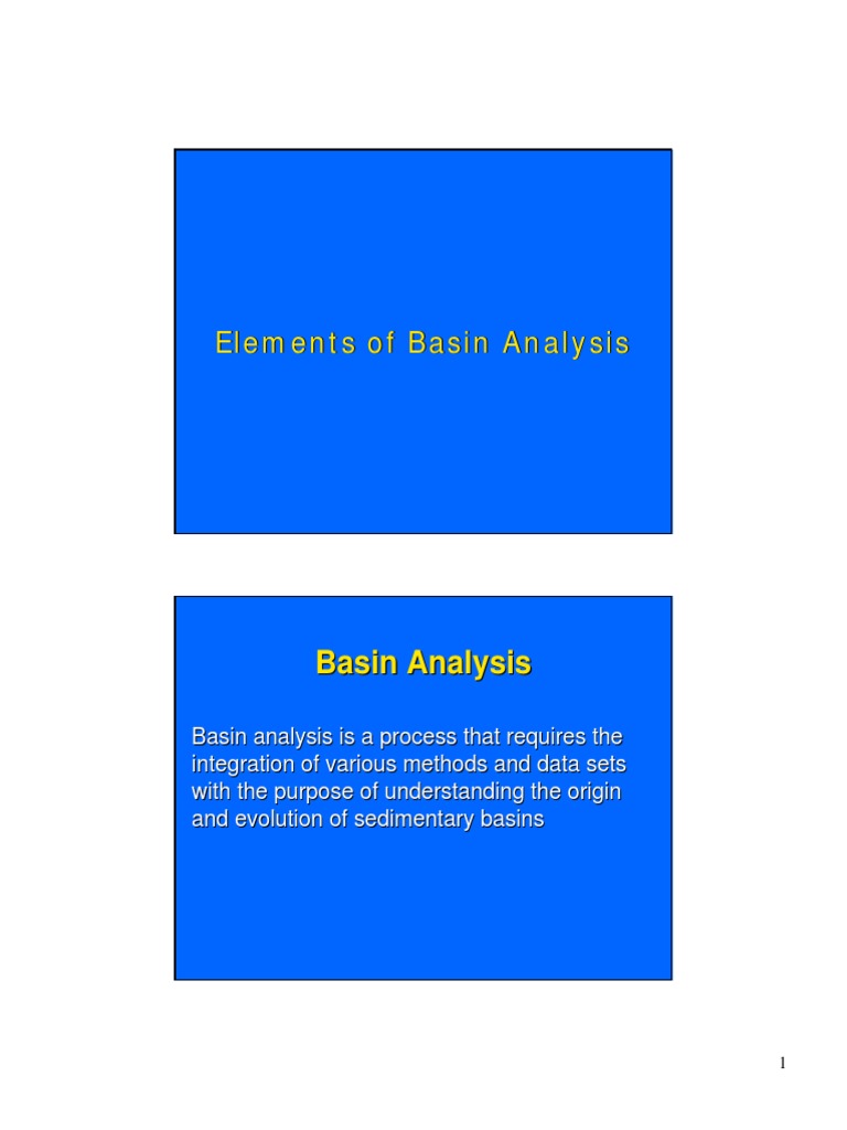Basin Analysis Handout | PDF
