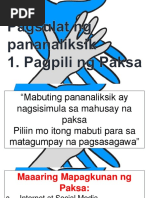 PPT Pagsulat NG Tentatibong Balangkas | PDF