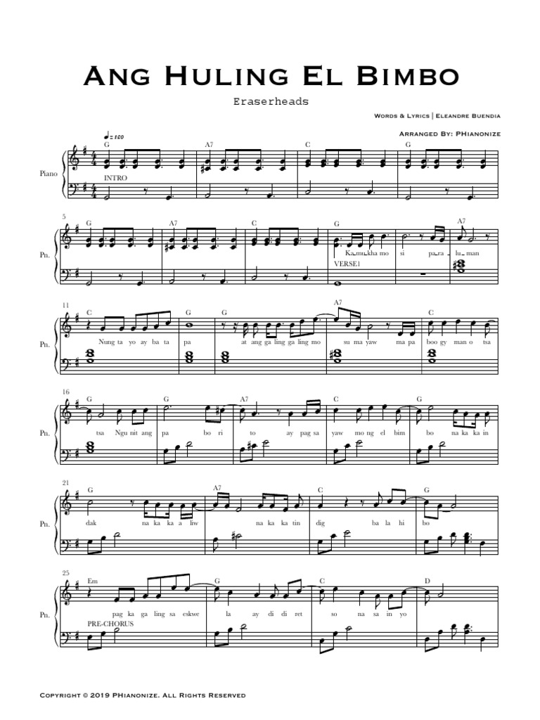 Ang Huling El Bimbo | PDF