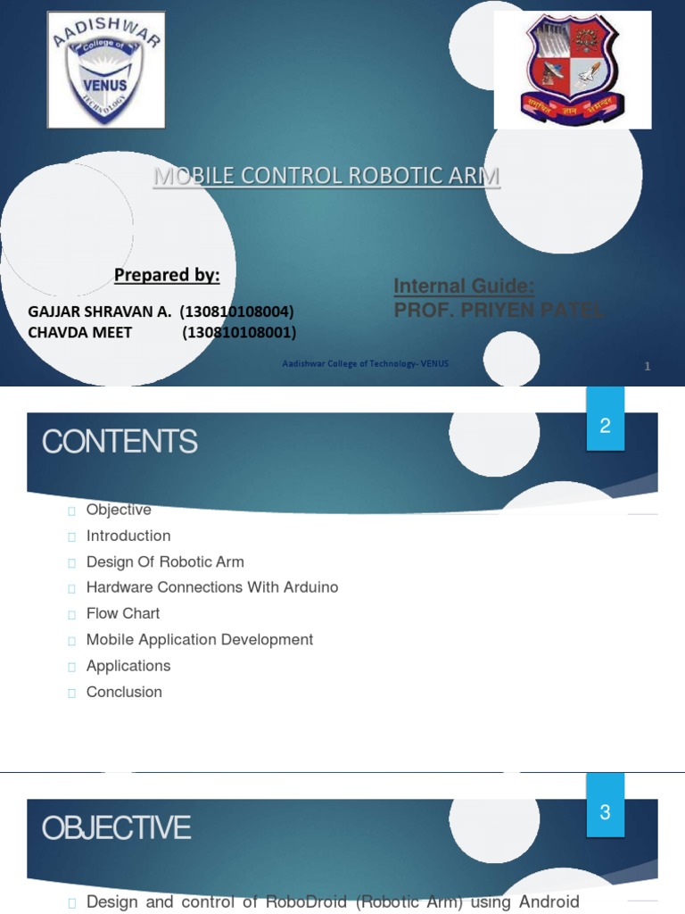 Mobile Controlled Robotic Arm | PDF | Arduino | Robotics