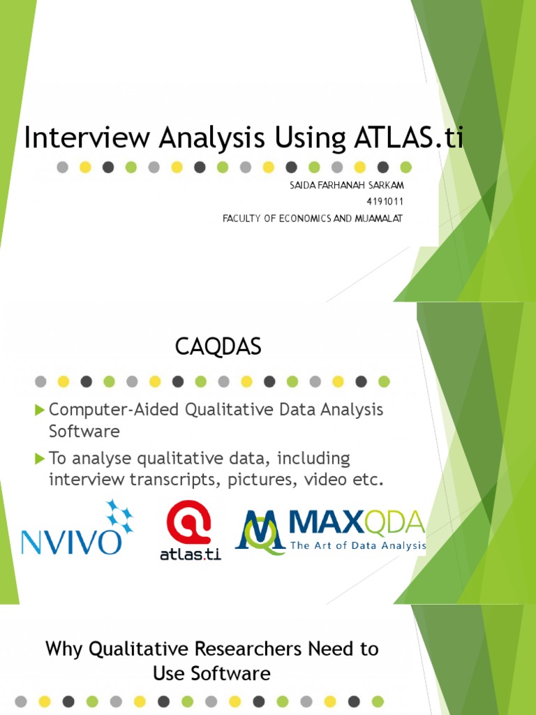 Interview Analysis Using ATLASti | PDF | Qualitative Research | Methodology