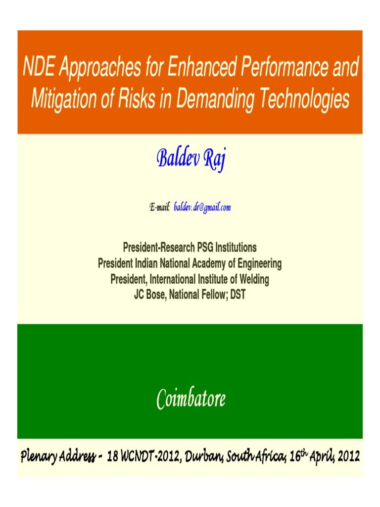 Baldev Baldev Raj Raj | PDF | Nuclear Reactor | Energy And Resource