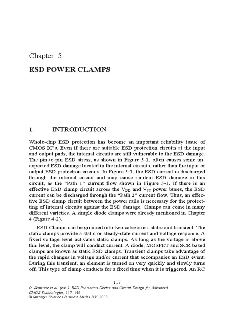 ESD Clamps | PDF | Mosfet | Cmos