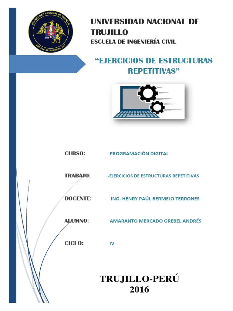 Ejercicios de Estructuras Repetitivas | PDF | Algoritmos | Entero
