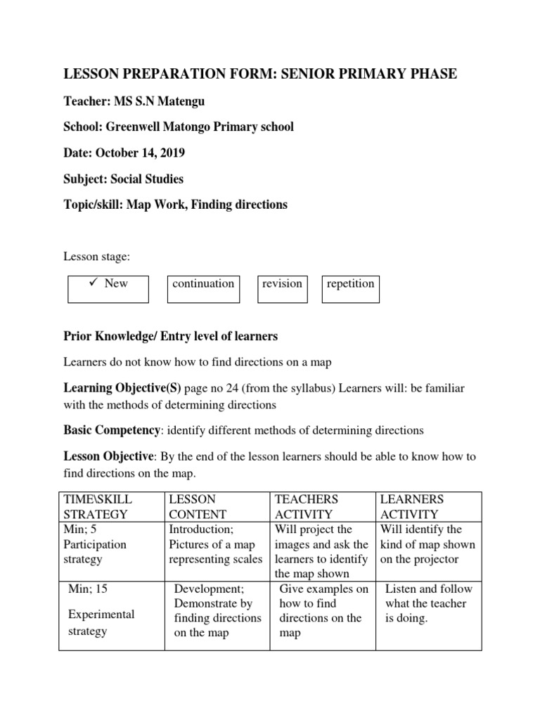 Social Lesson Plan | PDF