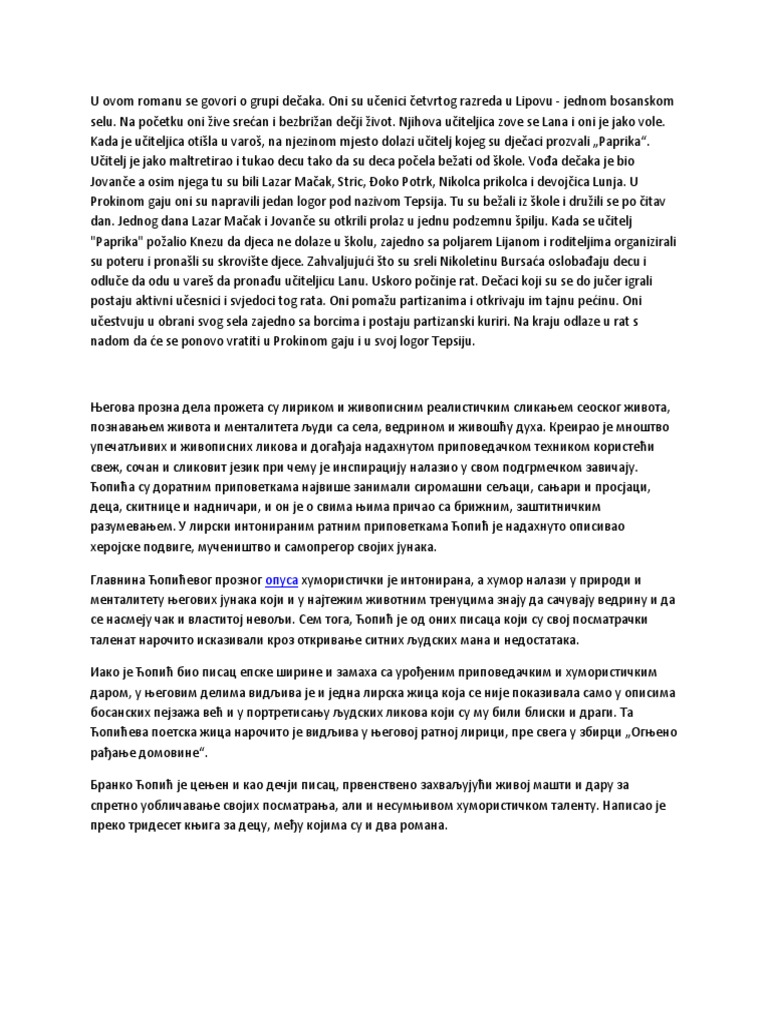 Orlovi Rano Lete Prepricano | PDF