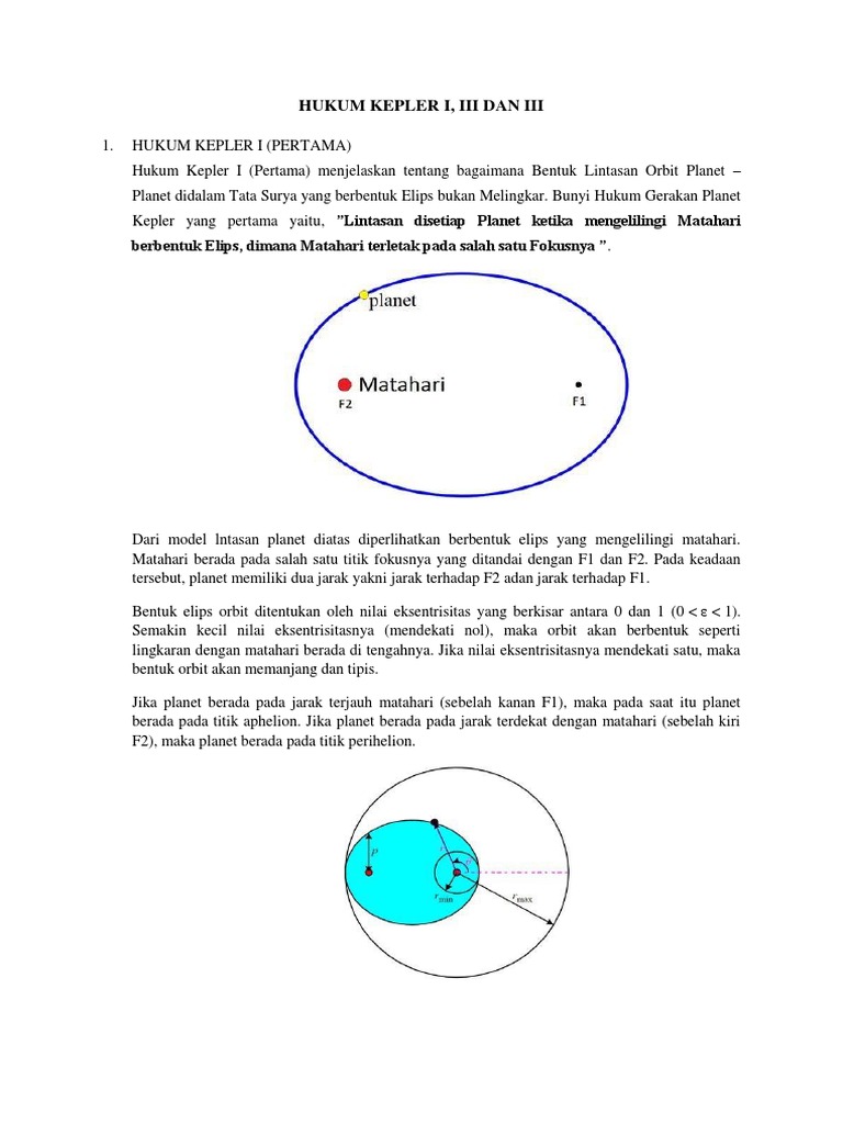 Hukum Kepler | PDF | Sains & Matematika
