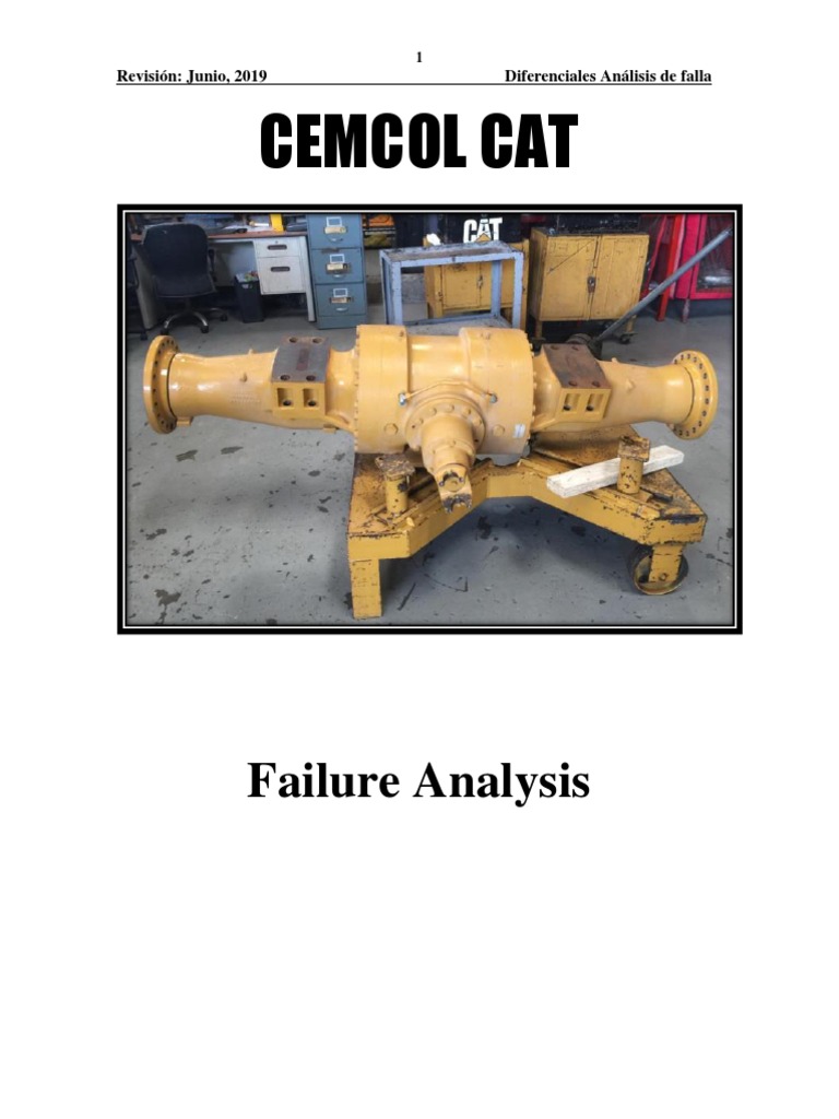 Cemcol Cat: Failure Analysis | PDF | Gear | Automotive Technologies