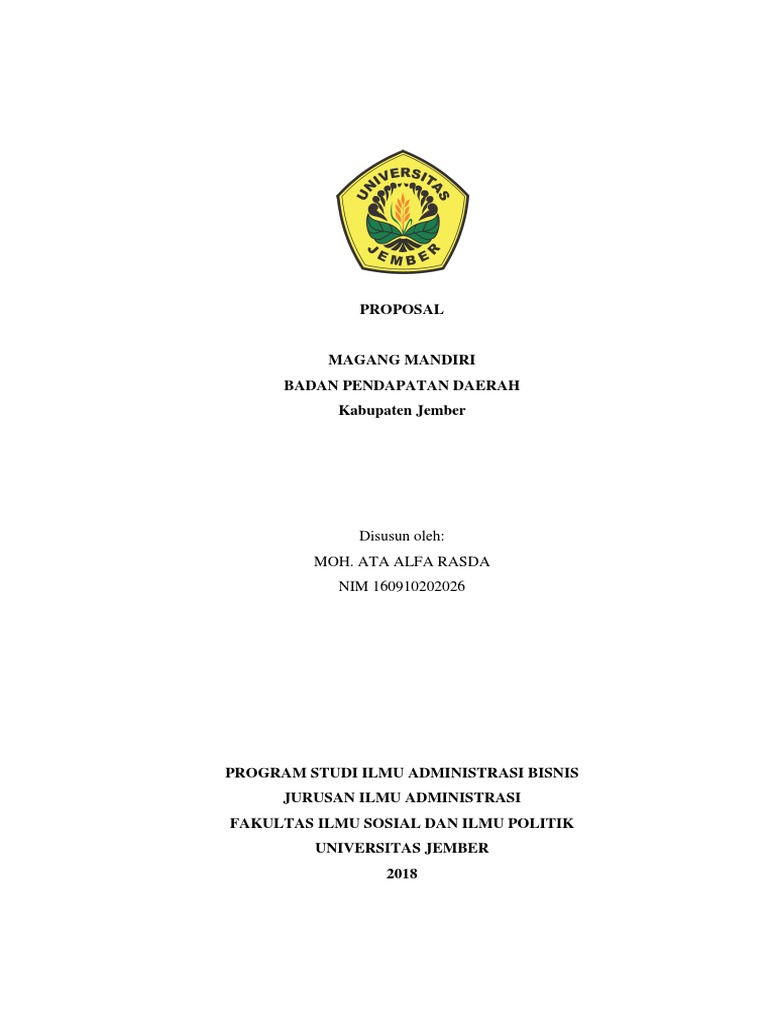 Proposal Magang BPD Ata | PDF
