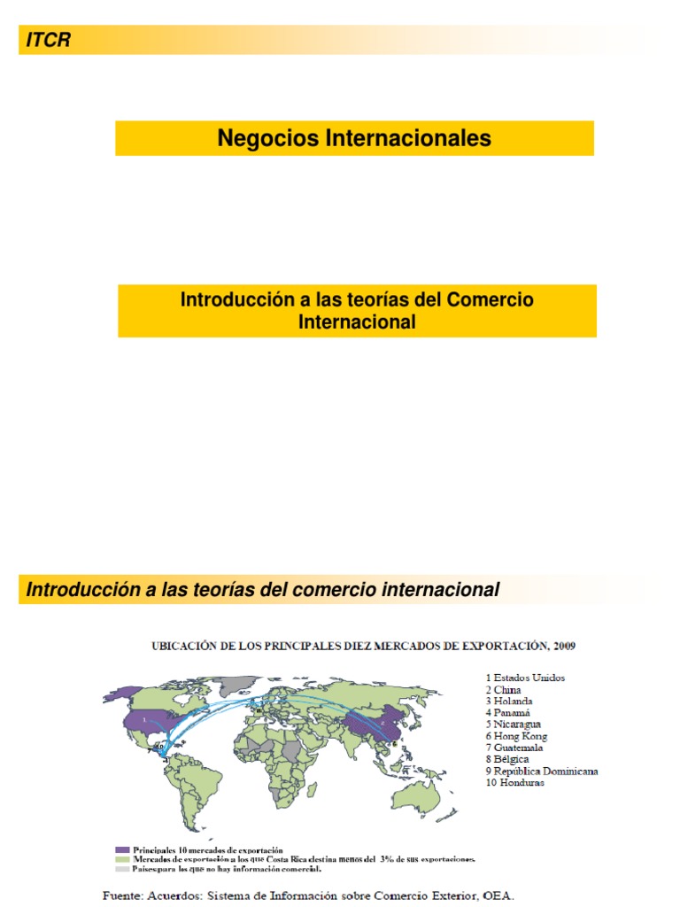 1 Introducción A Las Teorias Clásicas Del Comercio Internacional | PDF | Ventaja comparativa ...